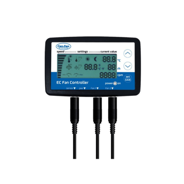 Can-Fan LCD EC Controller voor temperatuur en luchtvochtigheid - Unigarden